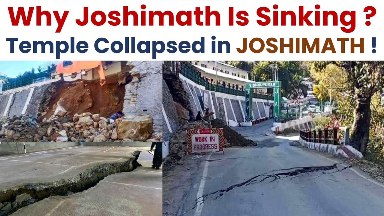 Why Joshimath Is Sinking ? Temple Collapsed in JOSHIMATH | Are Humans ...