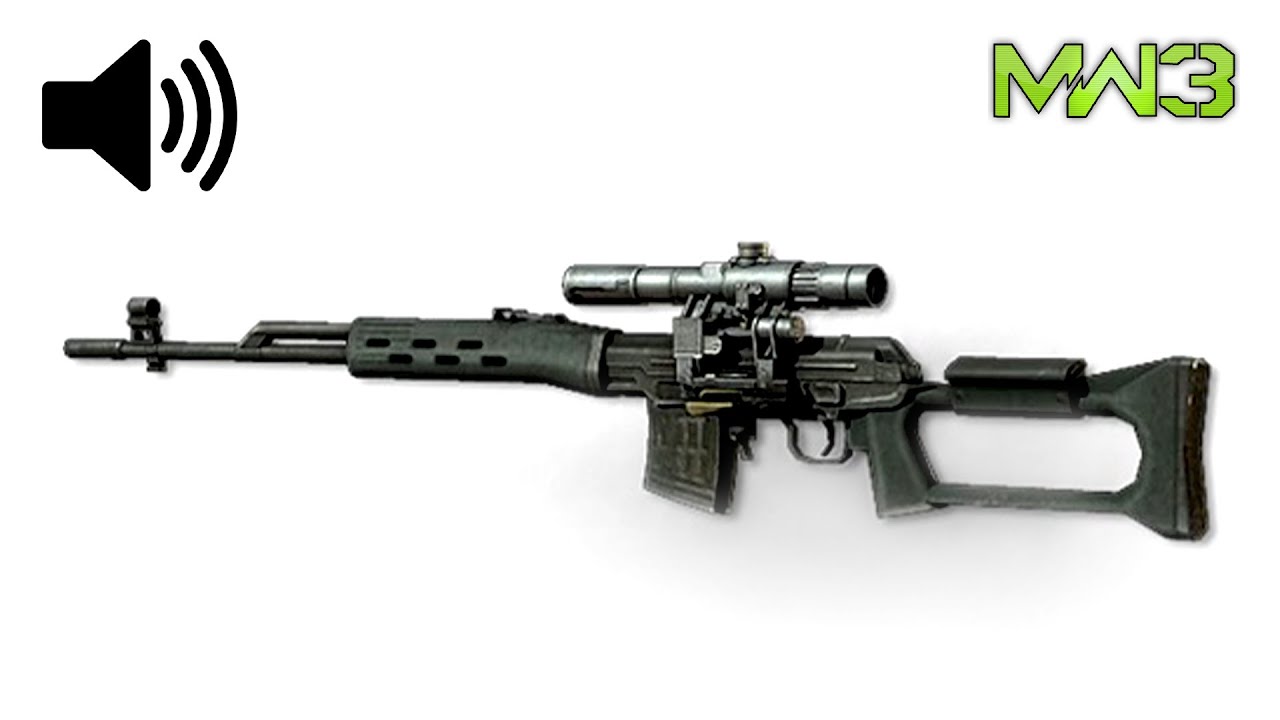 COD SVD Dragunov Sniper Rifle Shot Sound Effect 🔫💥 - YouTube