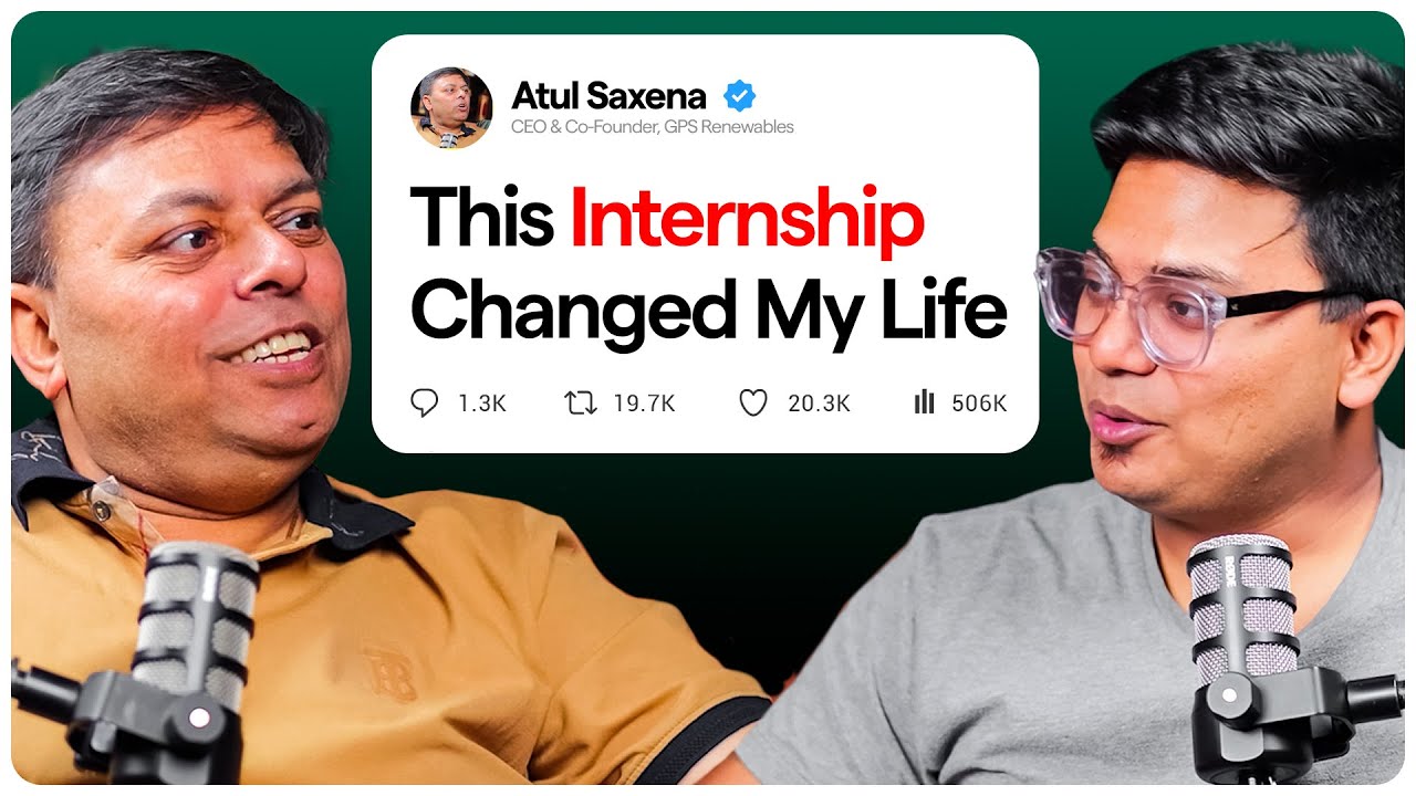 Mr. Atul Saxena's Advice for Young Professionals - YouTube