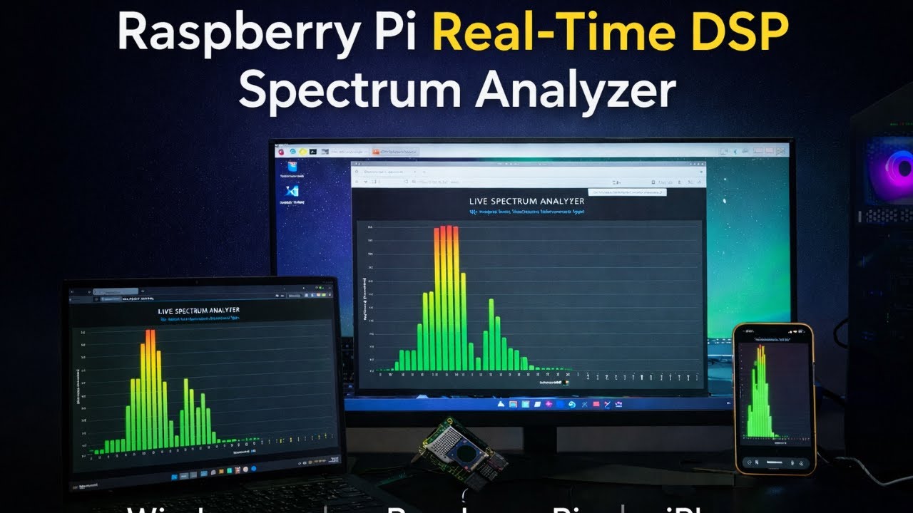 Real-Time Audio Spectrum Analyzer Using Raspberry Pi - YouTube