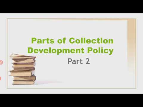Collection Development Policy Report - YouTube