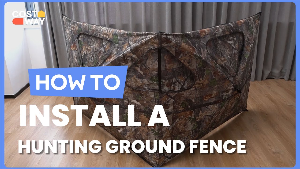 How to Install the 2-Panel Hunting Ground Blind Pop Up Fence | NP11242 ...
