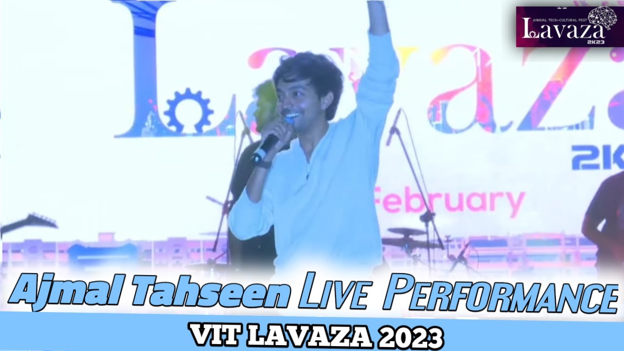 Ajmal Tahseen Live Performance | Vel Tech University Lavaza 2023 - YouTube