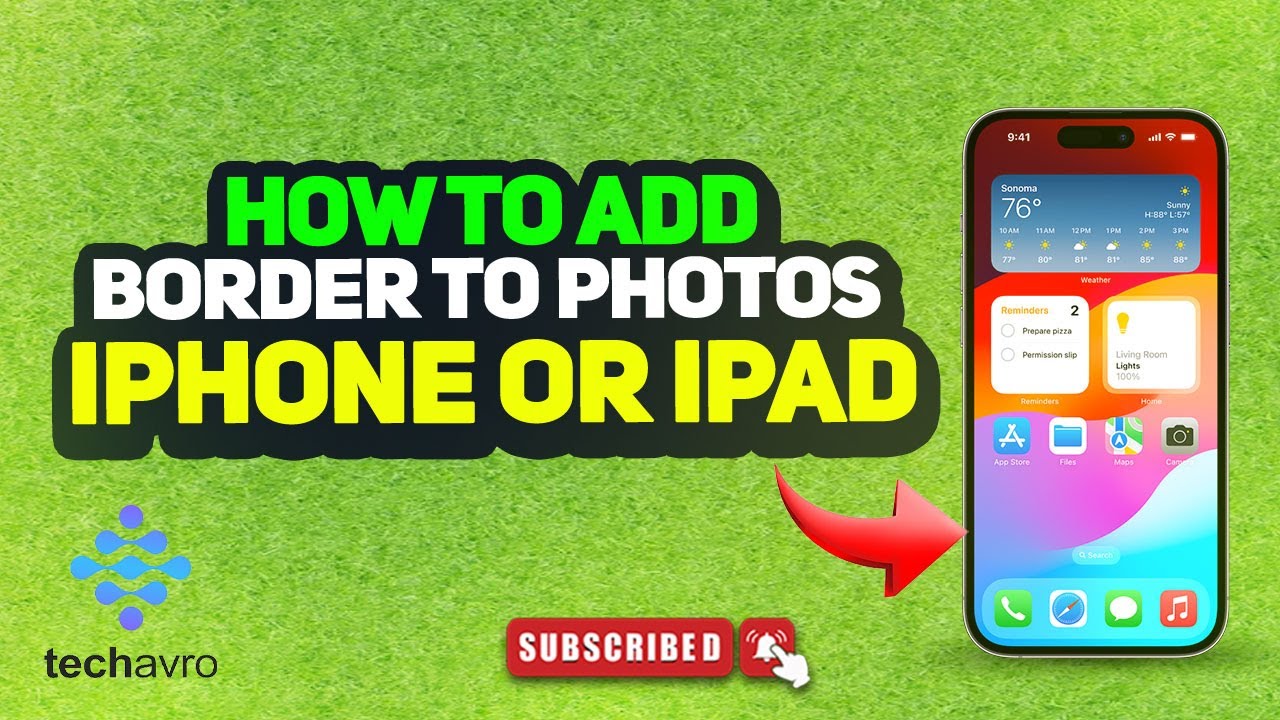 How to Add a Border to Photos on iPhone or iPad 2025 - YouTube