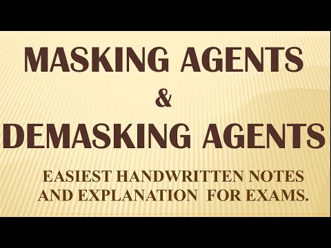 MASKING AGENTS | DEMASKING AGENTS | EASY HANDWRITTEN NOTES ...