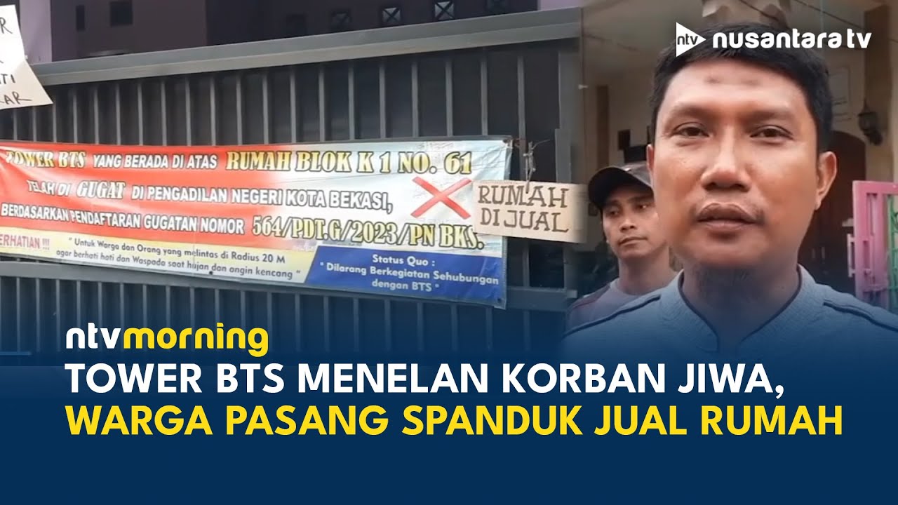 Insiden Tower BTS Roboh, Warga Bekasi Serentak Pasang Spanduk Jual ...