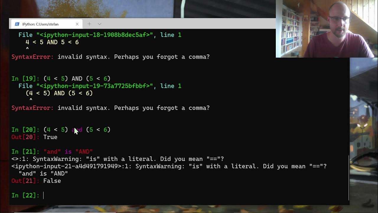 Python Kurs #3: Logische Operatoren und Wahrheitswerte - YouTube