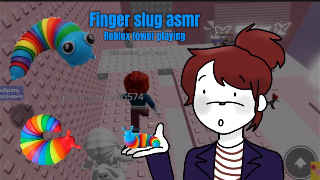 Finger slug asmr// Roblox obby playing - YouTube