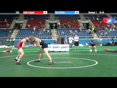 Fargo 2012 152 Round 6: Seth Liegel (Wisconsin) vs. Tim Ostby ...