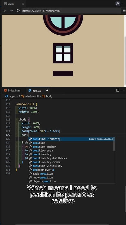 Day 3 of #coding an #a-frame in pure #HTML and #CSS #cottage - YouTube