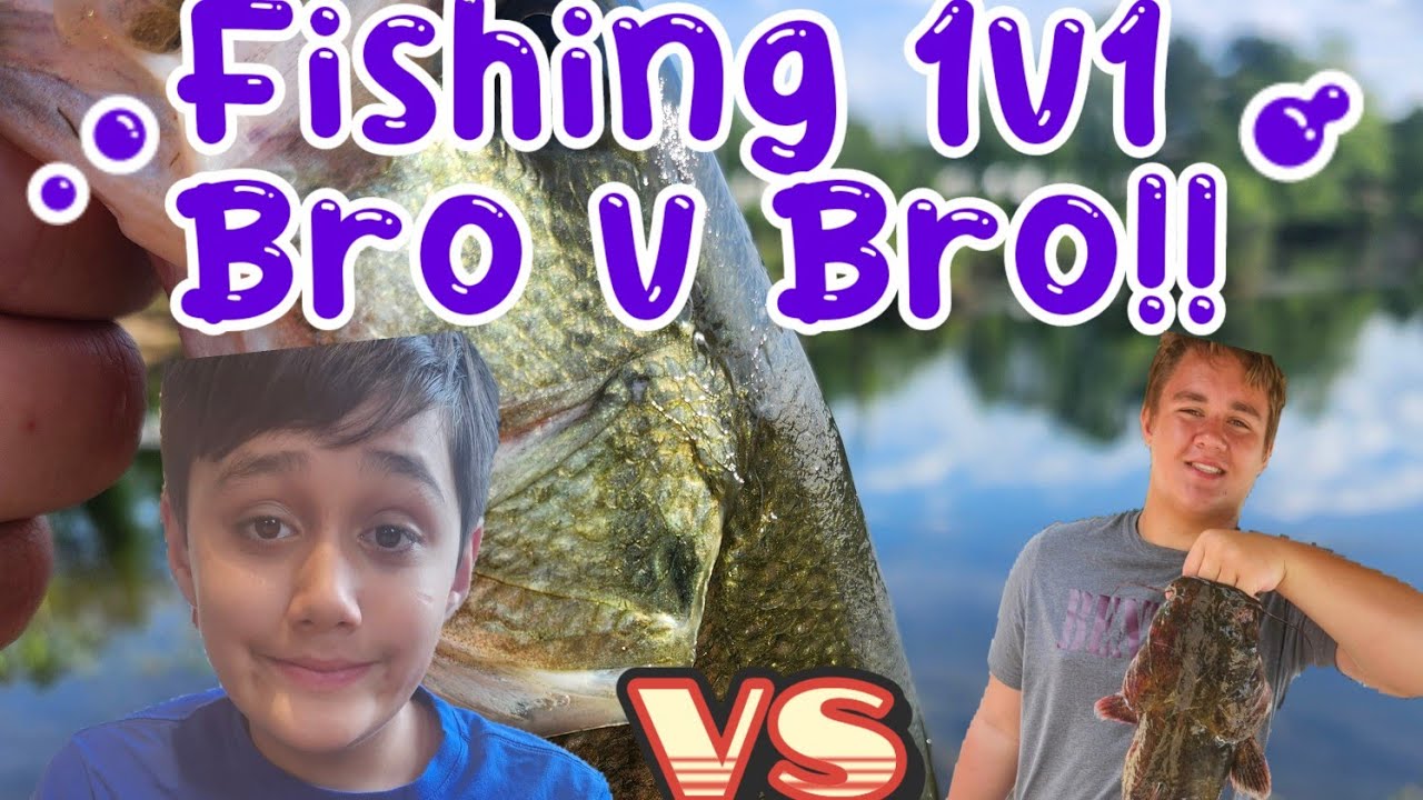 BASS FISHING 1V1 brother vs brother!!!! #fishing #1v1 - YouTube
