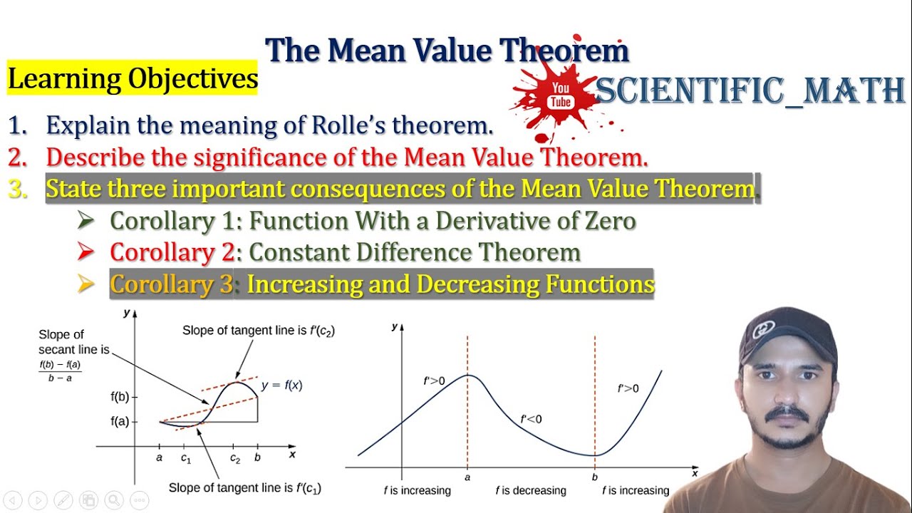 Corollary 3 Mean Value Theorem Proof | Mean Value Theorem | Calculus ...