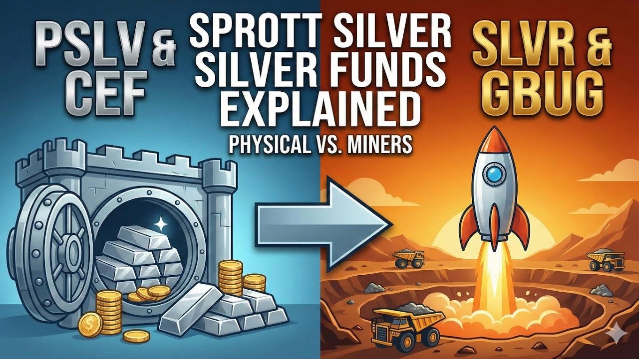 Sprott Silver Funds: PSLV, CEF, SLVR, & GBUG Explained - YouTube
