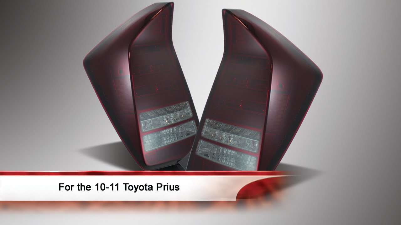 10-11 Toyota Prius Light Bar LED Tail Lights - YouTube