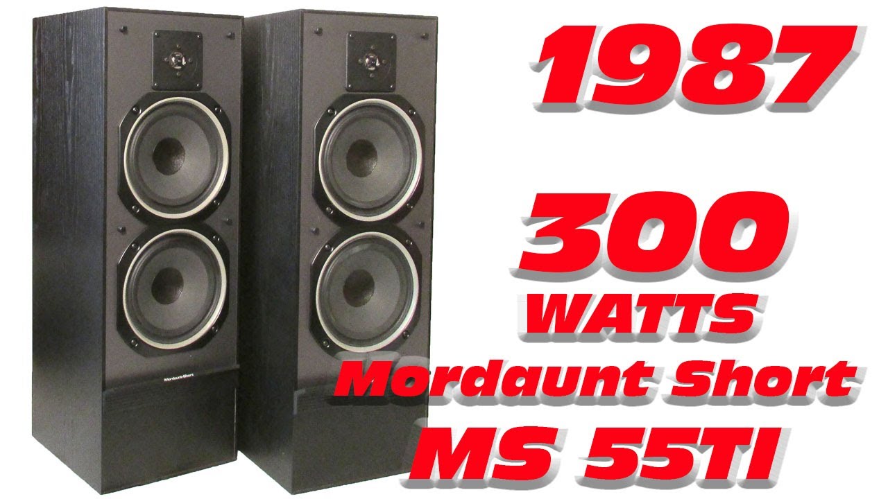 1987 audiophile speakers MORDAUNT SHORT MS55TI - YouTube