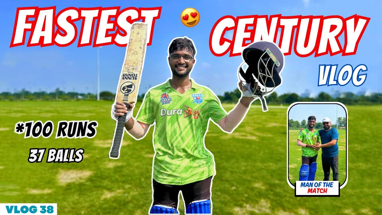 ADDY BROKE THE FASTEST T20 CENTURY RECORD🤩| GOT MAN OF THE MATCH AWARD ...
