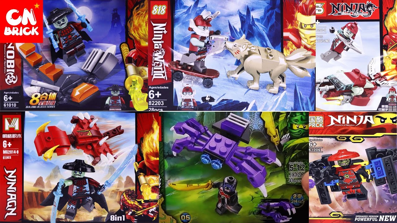 Lego Ninjago Minifigures Collection Ep2 Unoffical Lego copy - YouTube