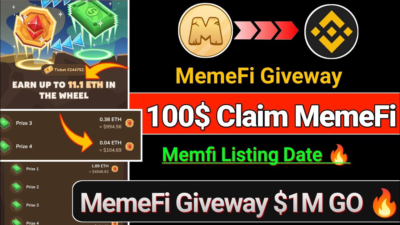 MemeFi 100$ Giveaway || MemeFi দিচ্ছে সবাইকে $1M Giveaway 🔥 - YouTube