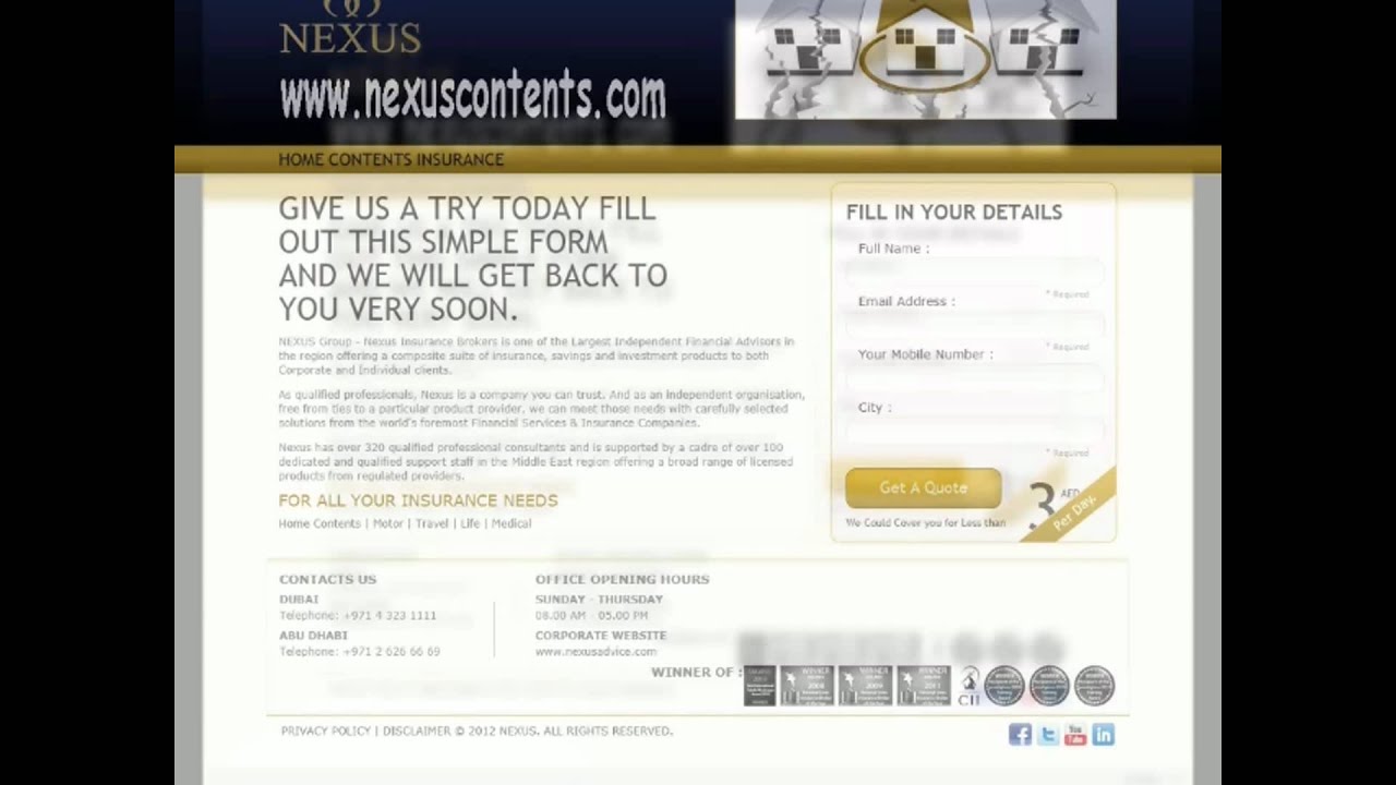 Nexus Insurance Brokers Radio Advert Home Contents Insurance - YouTube