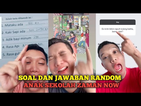 Janda Tawa Ngakak Ngik Ngik  Liat Jawaban Ujian Anak Sekolah Zaman Now!!