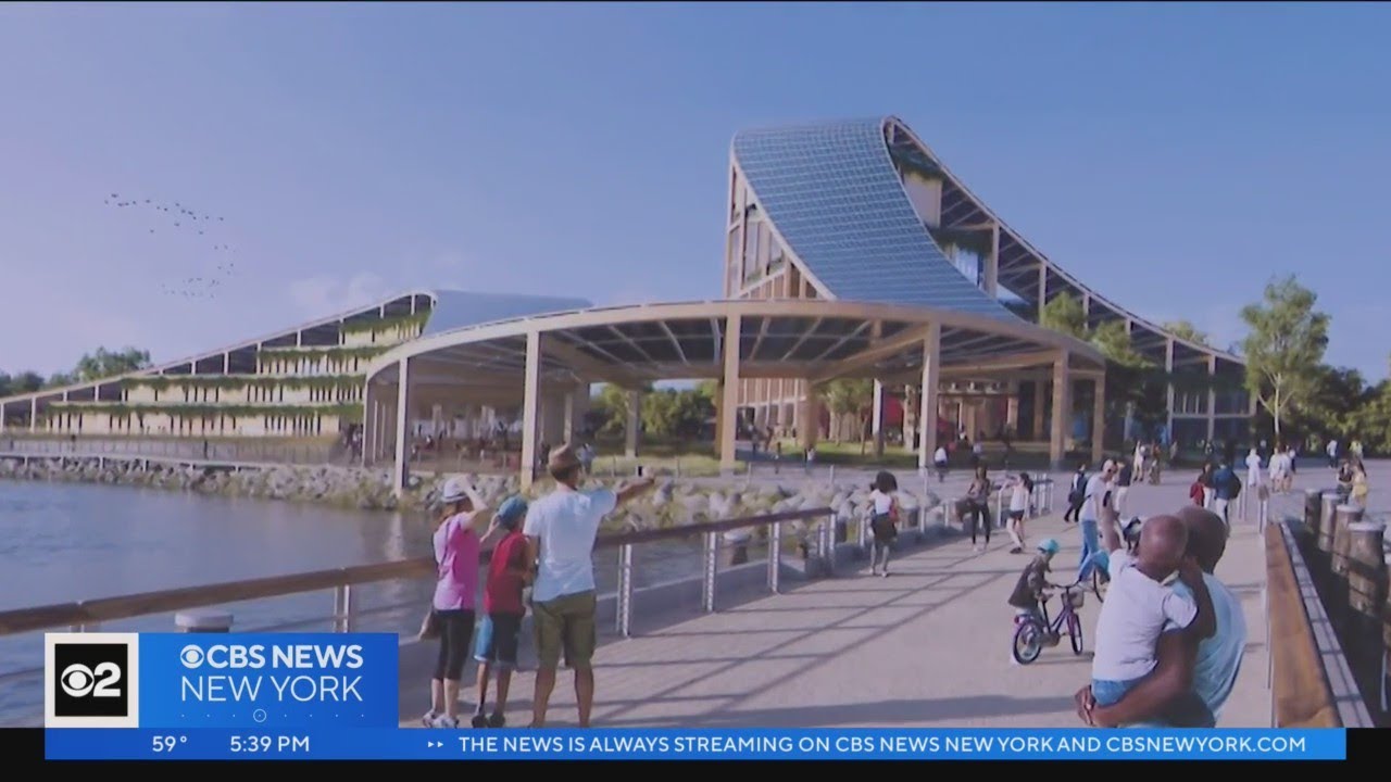 NYC building $700 million climate center on Governors Island - YouTube