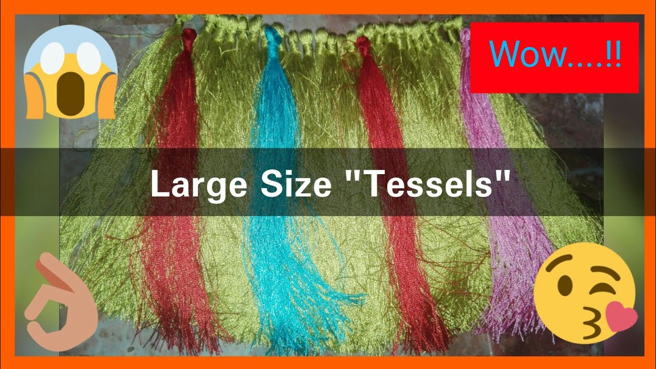 How to Make Big (Large Size) Tessels For Dress & Earrings..!! Heart's ...