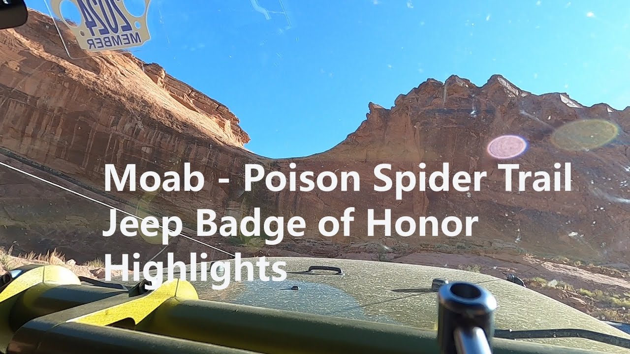 Badge of Honor Trail.. Moab Poison Spider Highlights - YouTube