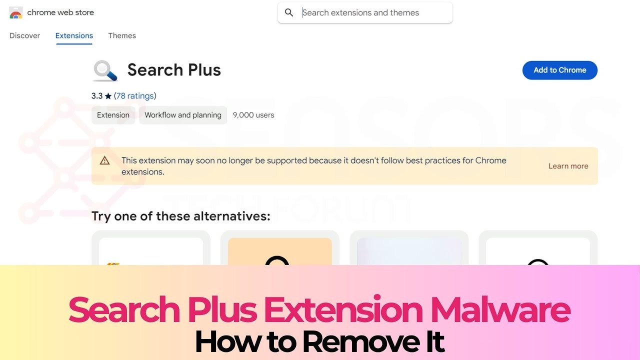 SearchPlus Extension Virus [boyu.com.tr] Removal Guide - YouTube