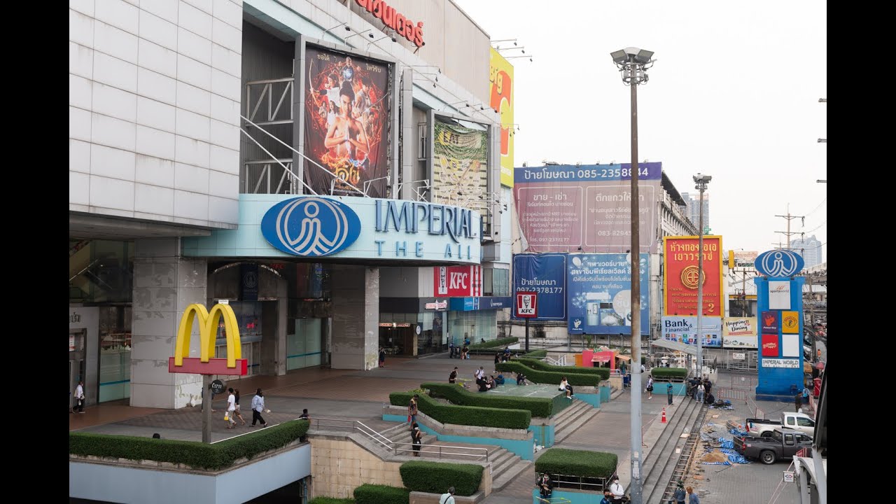 [4K] "Imperial World Samrong" shopping destination on the evening at ...