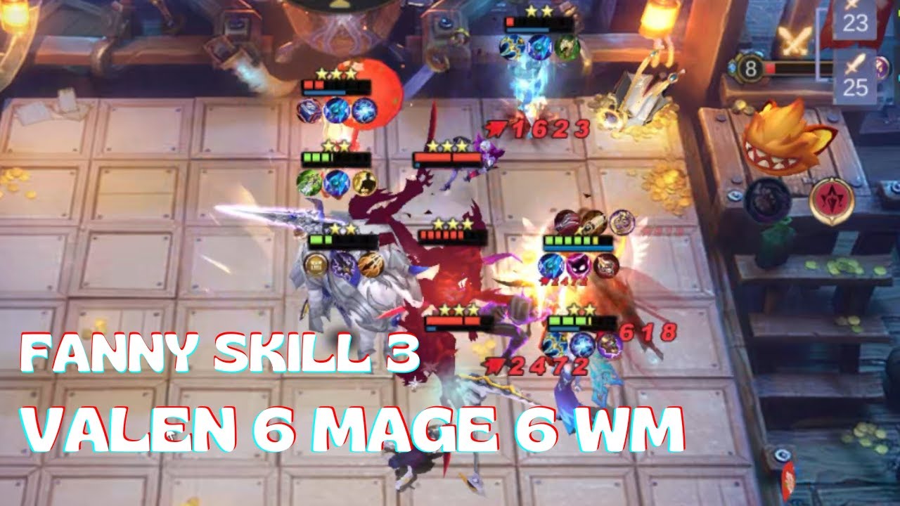COMBO FANNY SKILL 3 !! HYPER VALENTINA 6 WEAPON MASTER 6 MAGE !! - YouTube