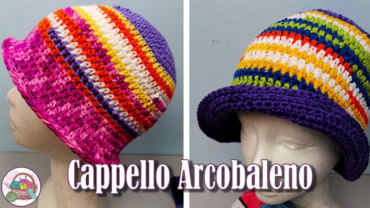 CAPPELLO PESCATORE UNCINETTO - Tutorial cappello uncinetto - YouTube