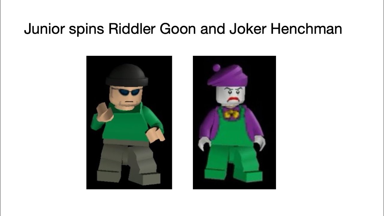 Junior spins Riddler Goon and Joker Henchman - YouTube
