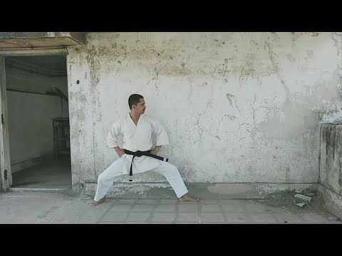 Basic karate stances - YouTube