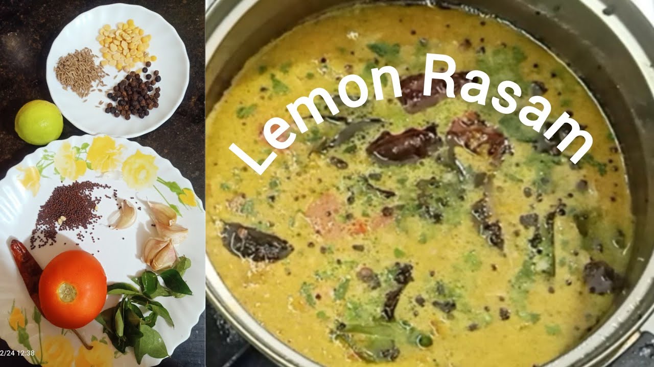 Simple,easy lemon rasam recipe/South Indian rasam/எலுமிச்சை ரசம/How to ...