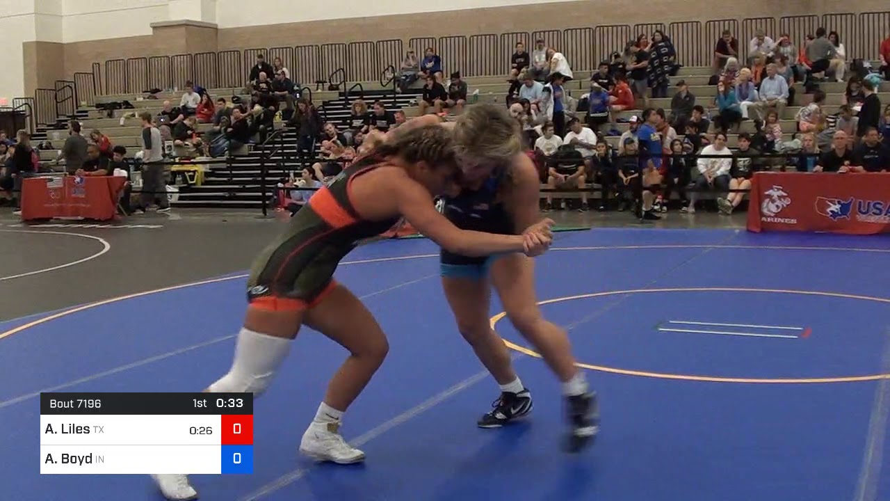 62 Kg 3rd Place Alexandria Liles Team Texas Vs Alara Boyd Team Indiana ...
