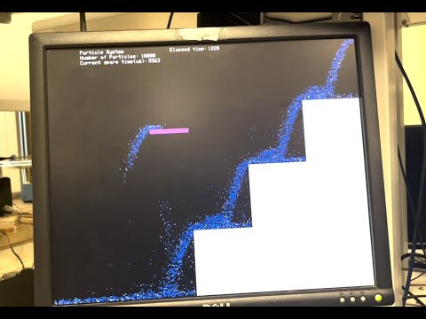 Water particle system animation implemented on RP2040 - YouTube