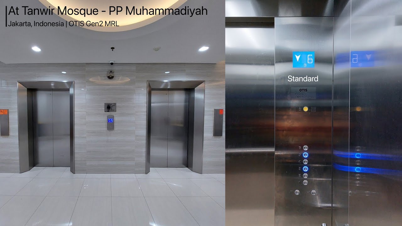 OTIS GeN2 MRL Elevator at At Tanwir Mosque PP Muhammadiyah, Jakarta ...