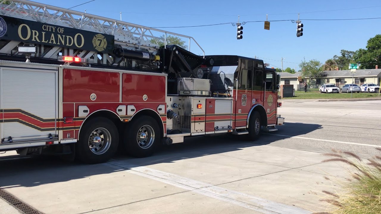 Orlando Fire Department - Tower 7 Responding - YouTube