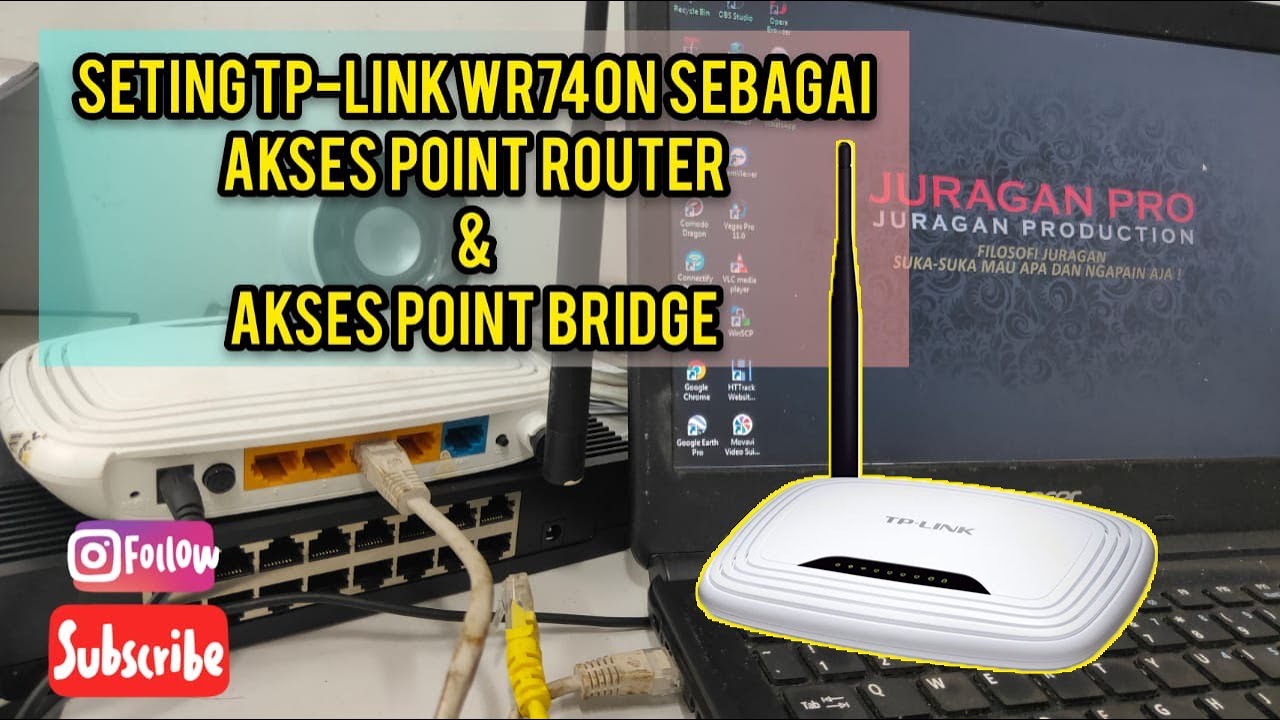 SETING TP-LINK WR740N (2 MATERI ROUTER & BRIDGE) - YouTube
