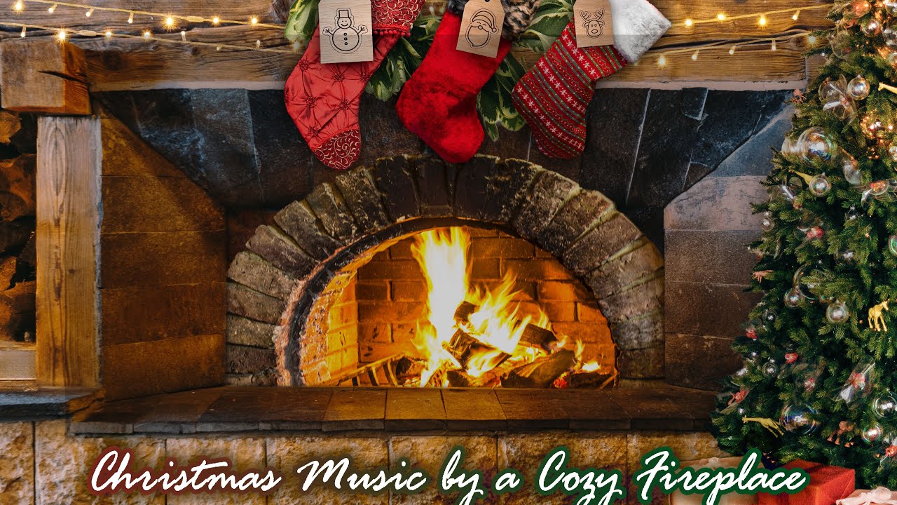 The Best CHRISTMAS Music by the Fireplace 🔥🎄 Classic Songs | Crackling ...