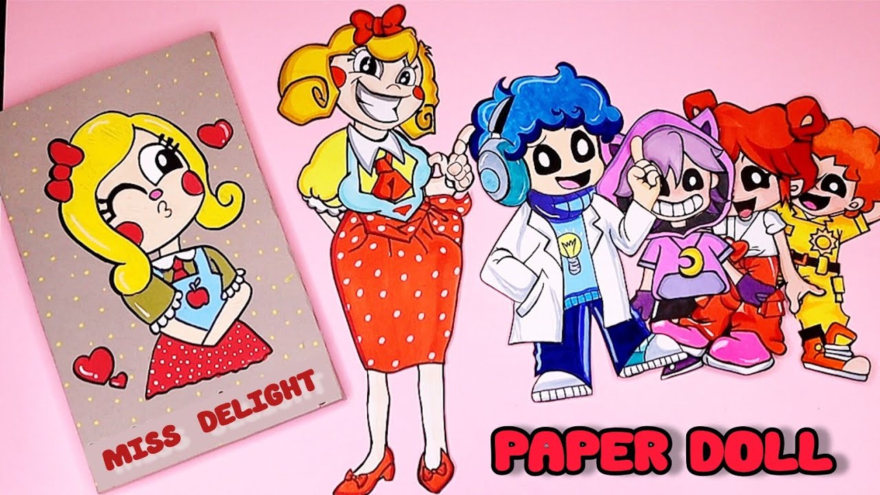 Smiling Critters Humanized | Miss Delight Paper Doll [Paper Doll] - YouTube
