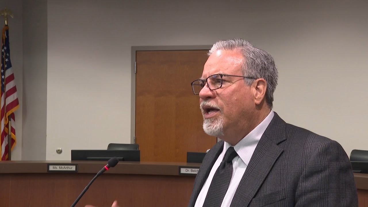 Columbia Public Schools interim supt. Chris Belcher speaks for the ...