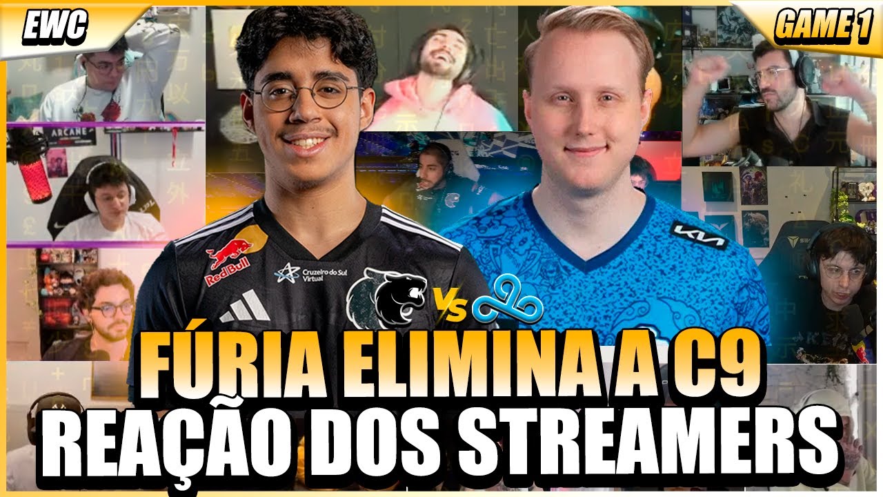 STREAMERS REAGEM A FÚRIA HUMILHANDO E ELIMINANDO a CLOUD9 DA EWC - YouTube