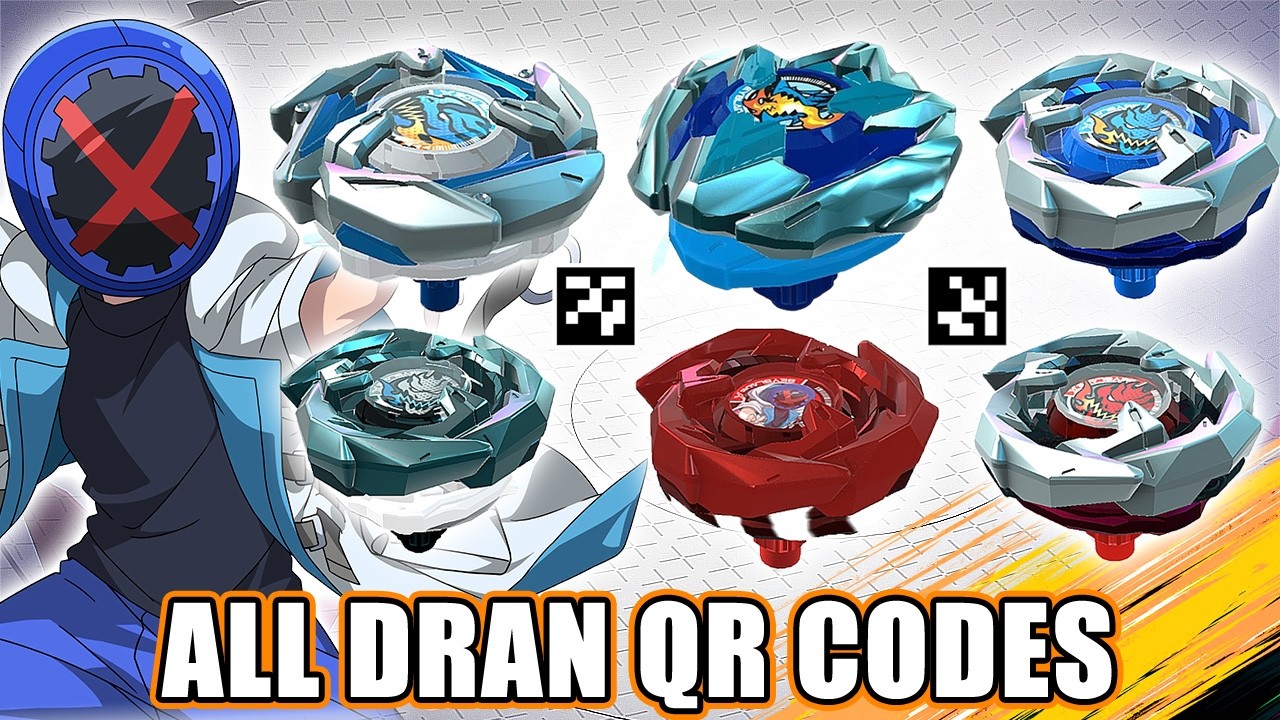 UPDATED ALL HASBRO DRAN QR CODES Beyblade X App QR Codes Hasbro - YouTube