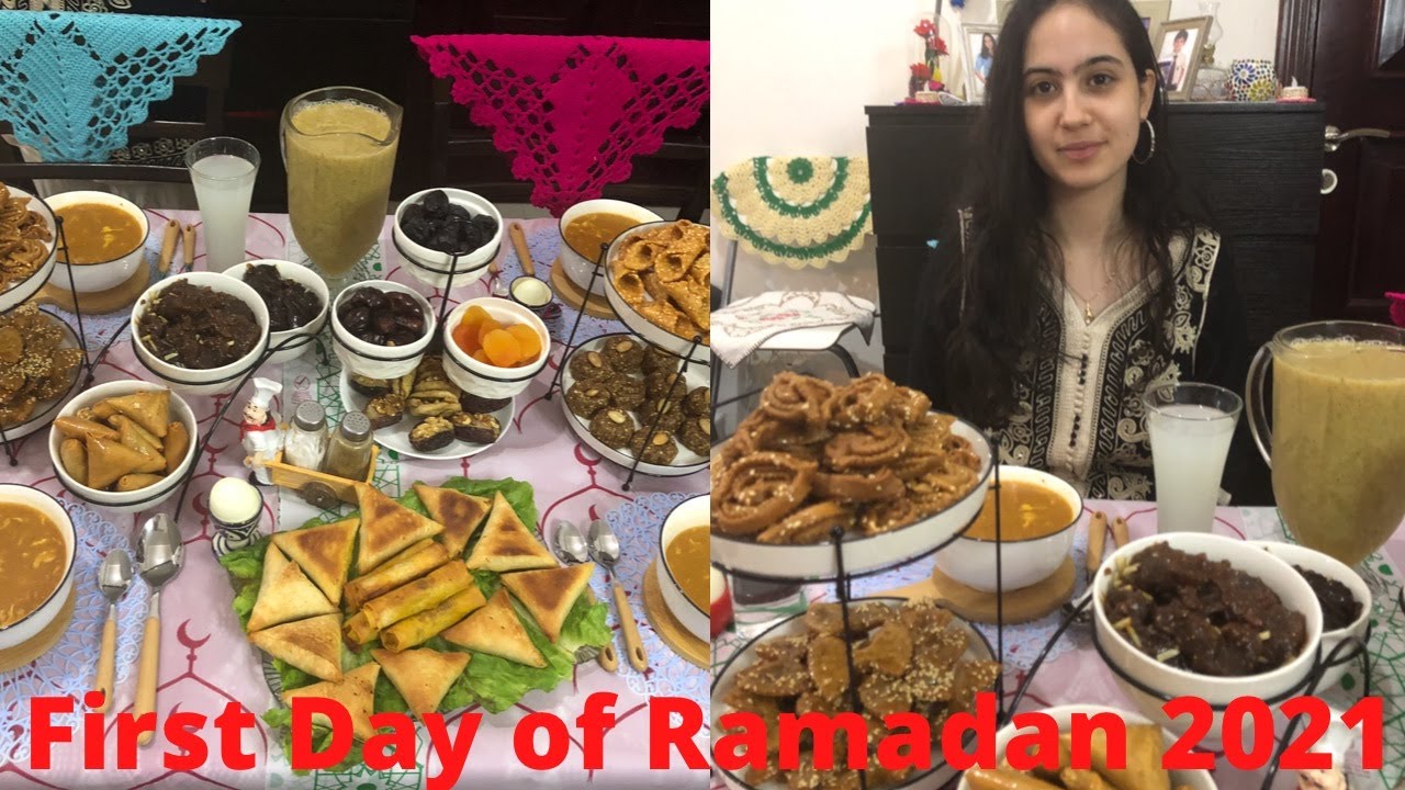 first day of RAMADAN +Moroccan iftar - YouTube