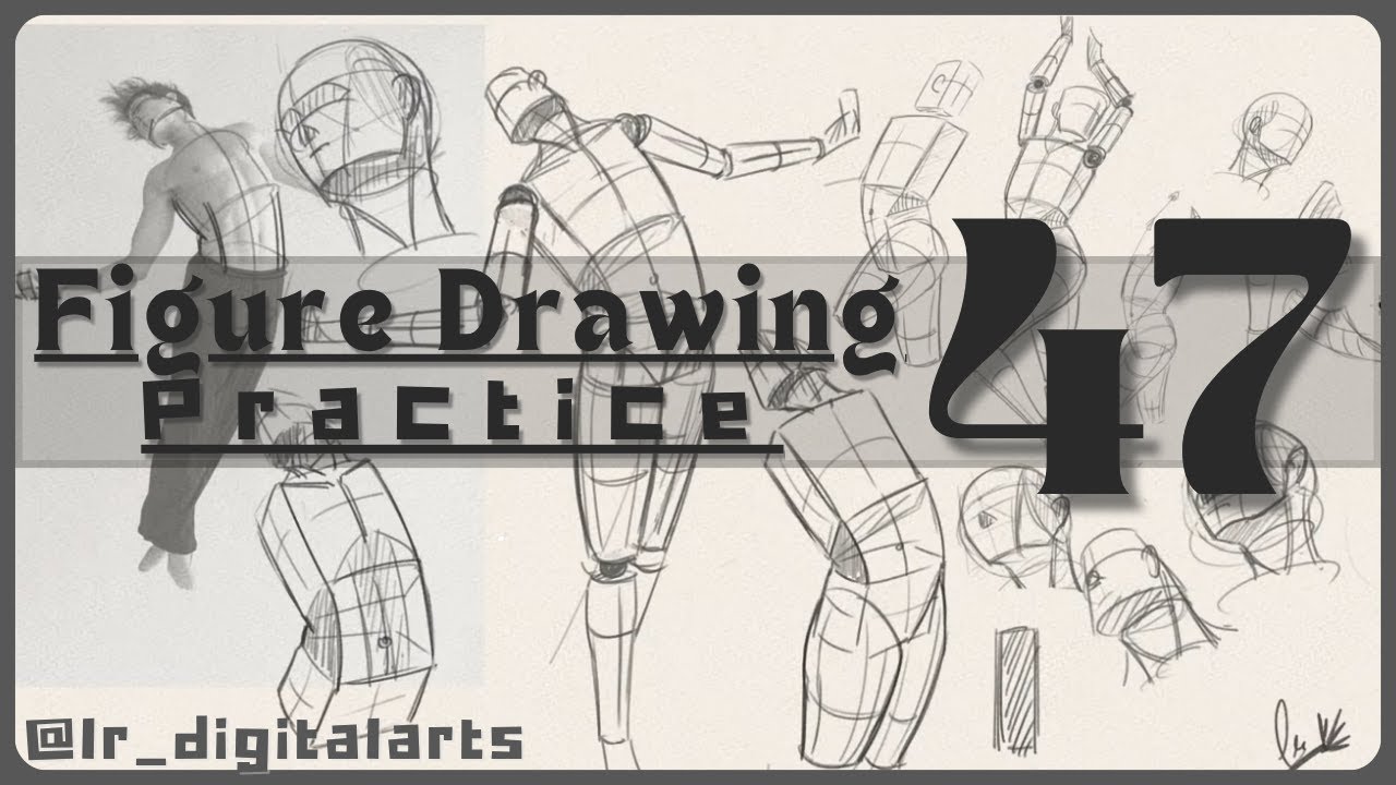 Figure drawing | Drawing practice 47 | Gesture drawing - YouTube