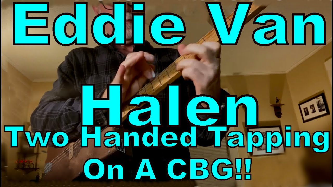 Eddie Van Halen tapping on a 4 String cigar box guitar #4string cbg # ...