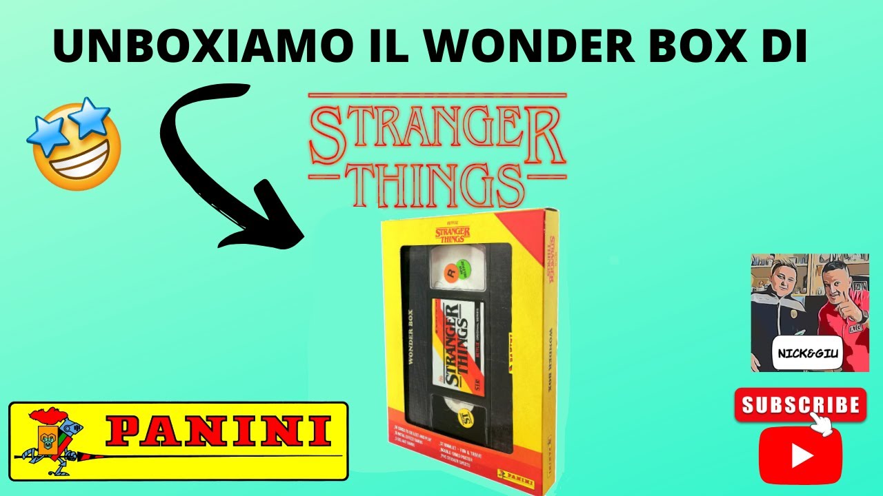 Wonder box Stranger Things Panini Unboxing - scopriamo il contenuto di ...