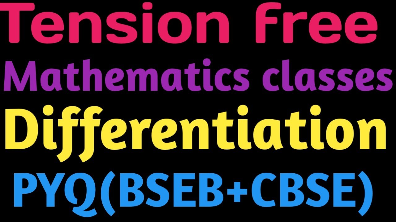 Tension free mathematics classes 's Broadcast - YouTube