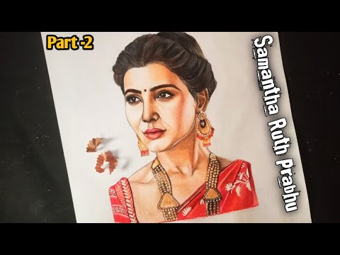 How to draw Samantha Ruth Prabhu easy | Samantha Ruth Prabhu drawing ...